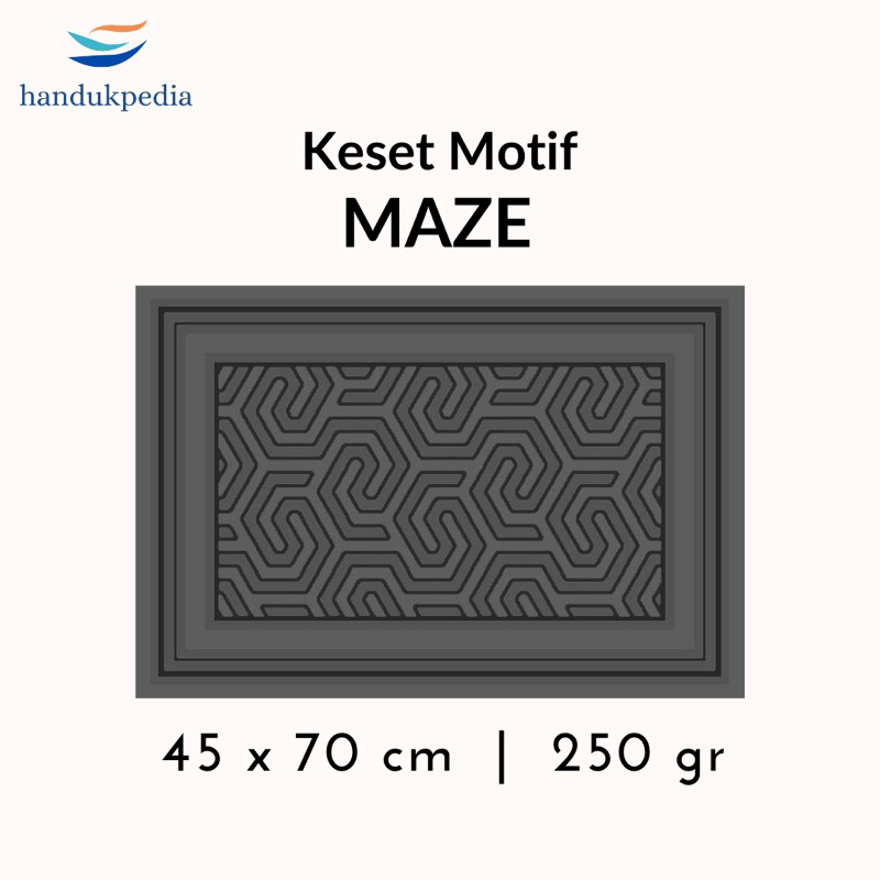 Jual Keset Handuk Motif Maze ( 45x70 ) | Shopee Indonesia