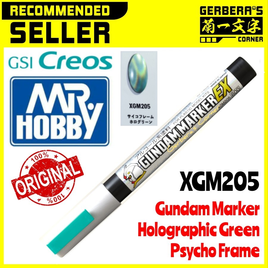 Jual Gundam Marker Holographic Green Psycho Frame XGM205 Mr Hobby ...