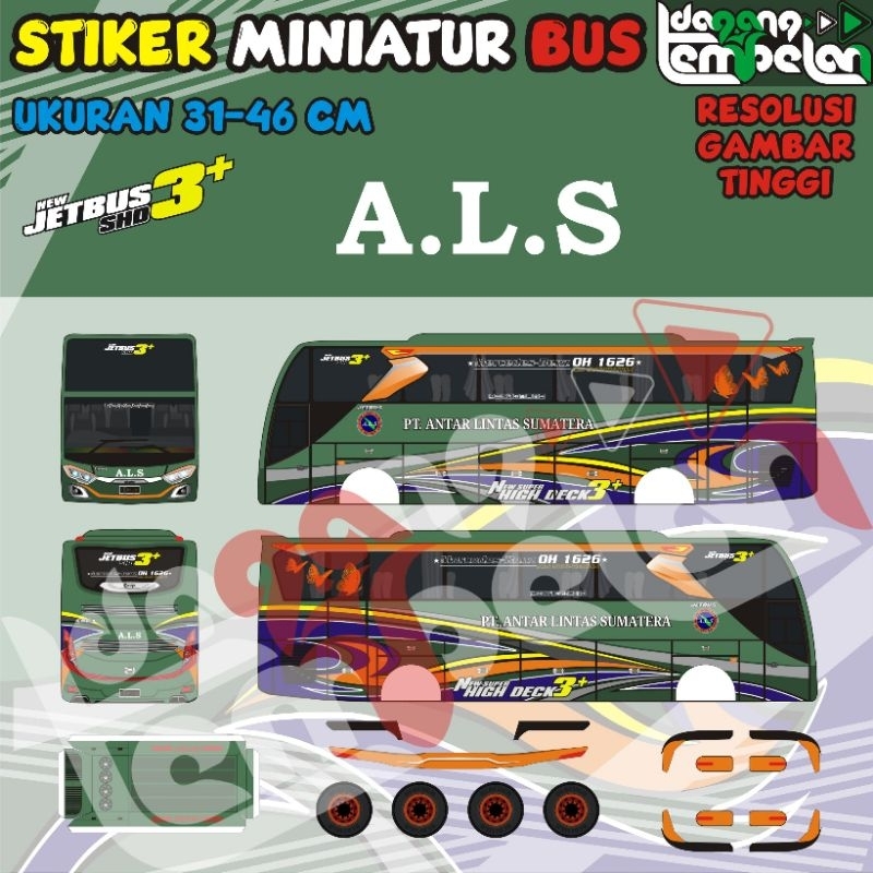Jual Stiker Miniatur Bus ALS | Shopee Indonesia