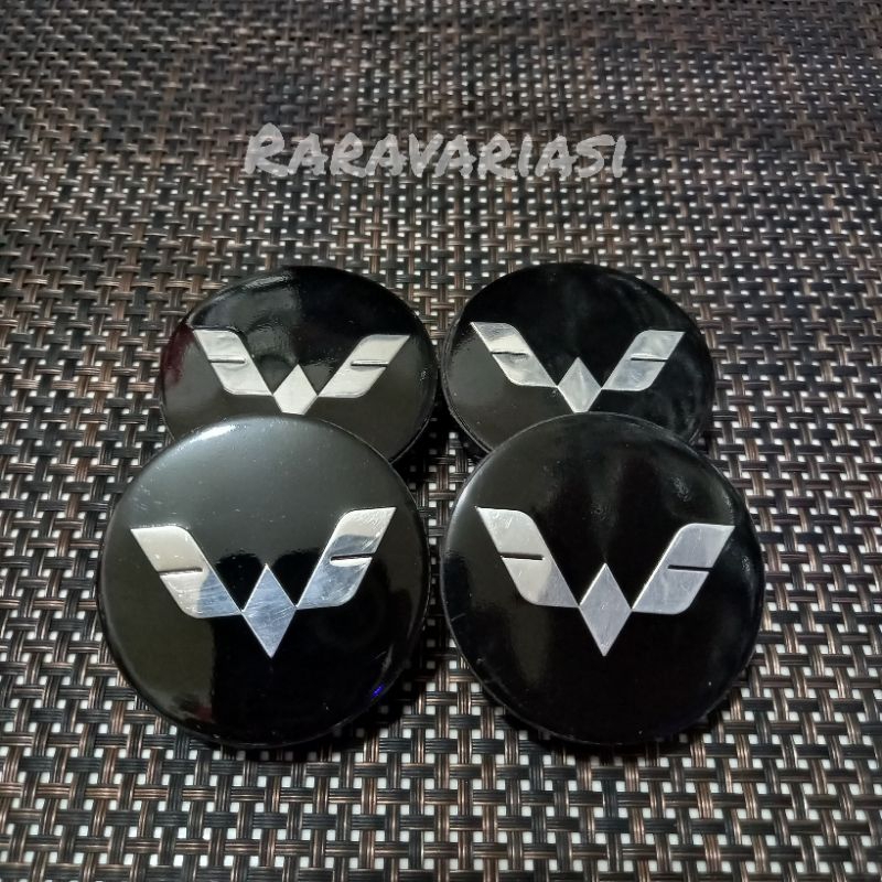 Jual dop roda tutup velg wuling hitam diameter 6 cm harga satuan ...