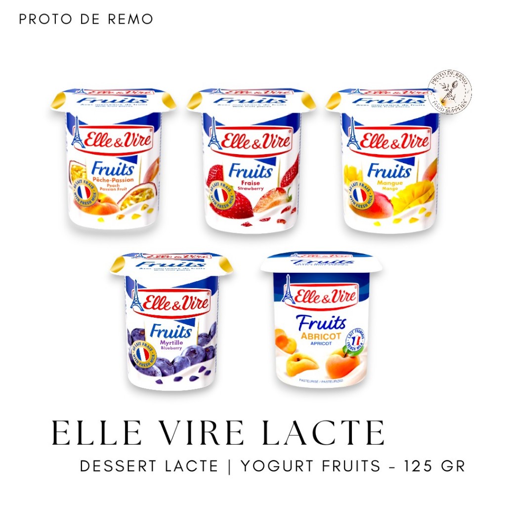 Jual Elle Vire Dessert Lacte | Yogurt Fruits 125gr | Mango | Strawberry ...
