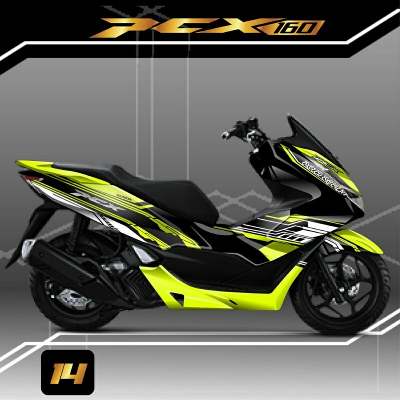 Jual decal stiker motor full body honda pcx 150/160 design sticker ...