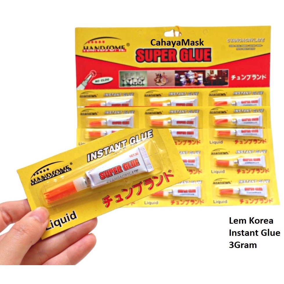 Jual Lem Hand Some Super Glue 3 Gram | Shopee Indonesia
