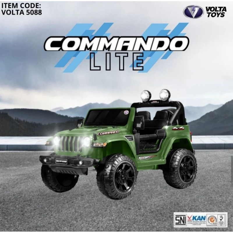 Jual Mainan Mobil Aki Anak Commando Lite SHP VOLTA 5088 COMMANDO Ban Plastik Mainan Anak Mobil ...