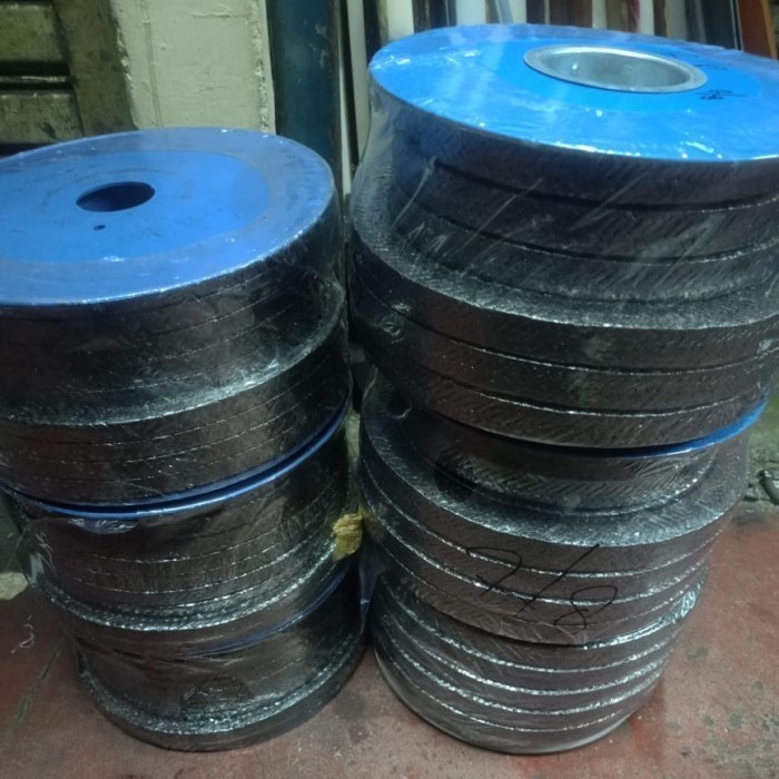 Jual Gland Packing Pure Graphite 3/4" inch (19mm x 19mm) Pure grafit 19 ...