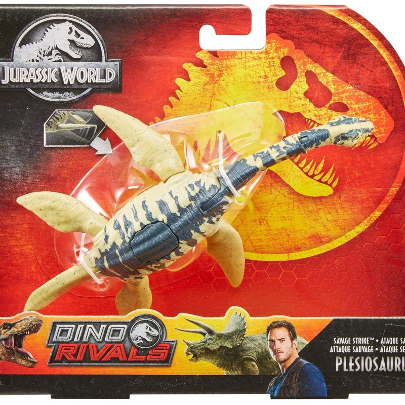 Jual Jurassic Worls Dino Rivals : PLESIOSAURUS Savage Strike Figure ...