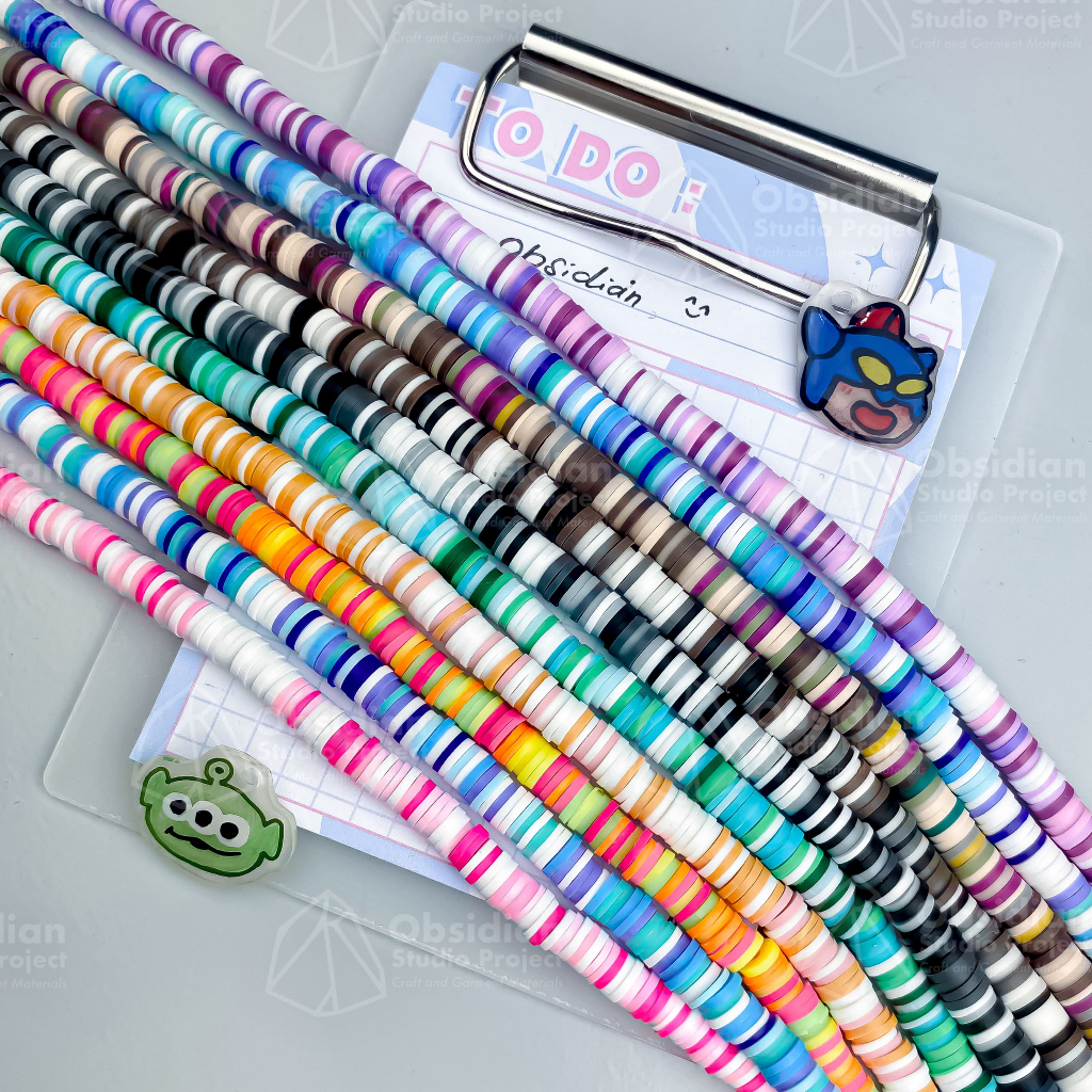 Jual Manik Polymer Clay Beads 300 Pcs Spacer Mote Etnik Bahan Craft ...