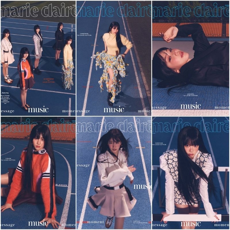 Jual PO Majalah Marie Claire Korea Juni 2024 Le Sserafim , Cha Eunwoo , Onew , Yugyeom , I.M ...