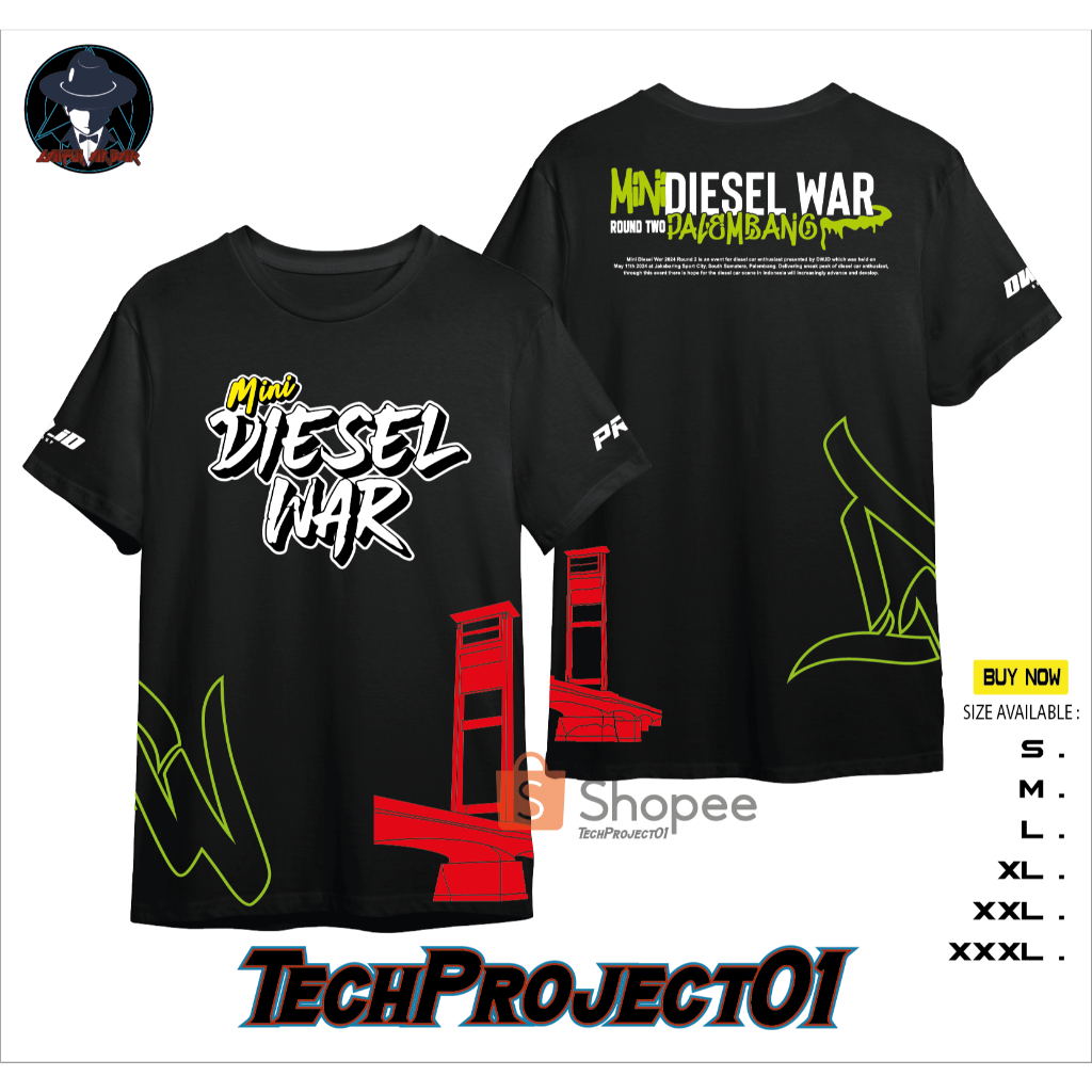 Jual Tshirt Kaos Pro7 Mini Diesel War Part 2 Palembang 2024 Diesel War ...