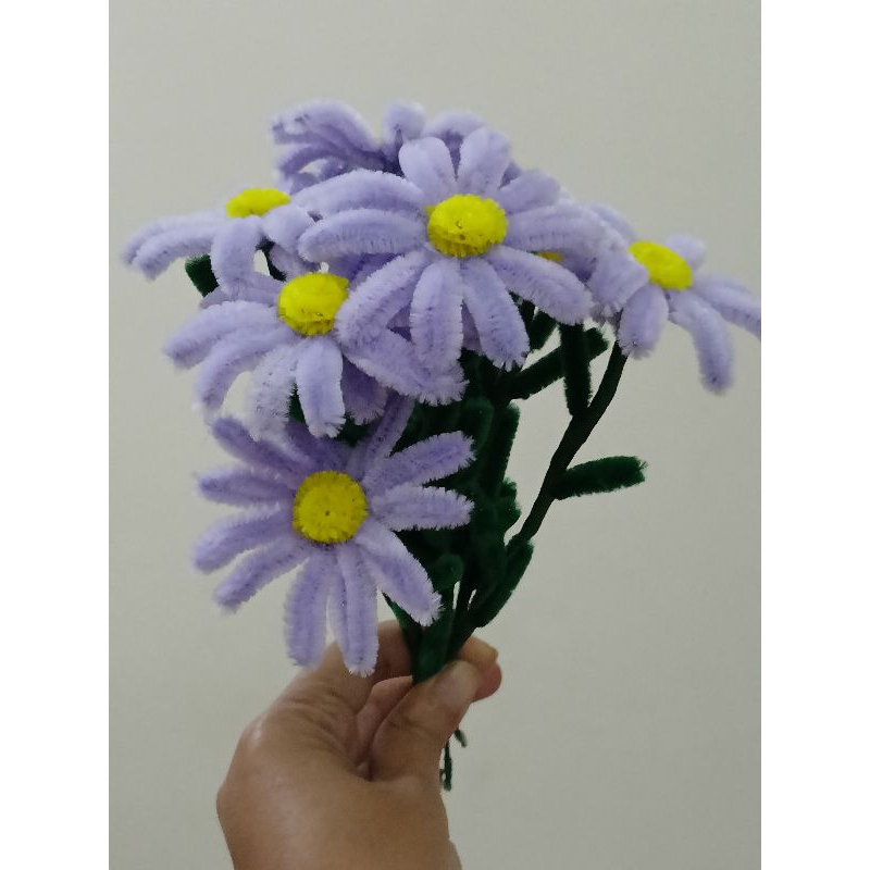 Jual PIPE CLEANER bunga kawat single mini Aster dekorasi dan bahan ...