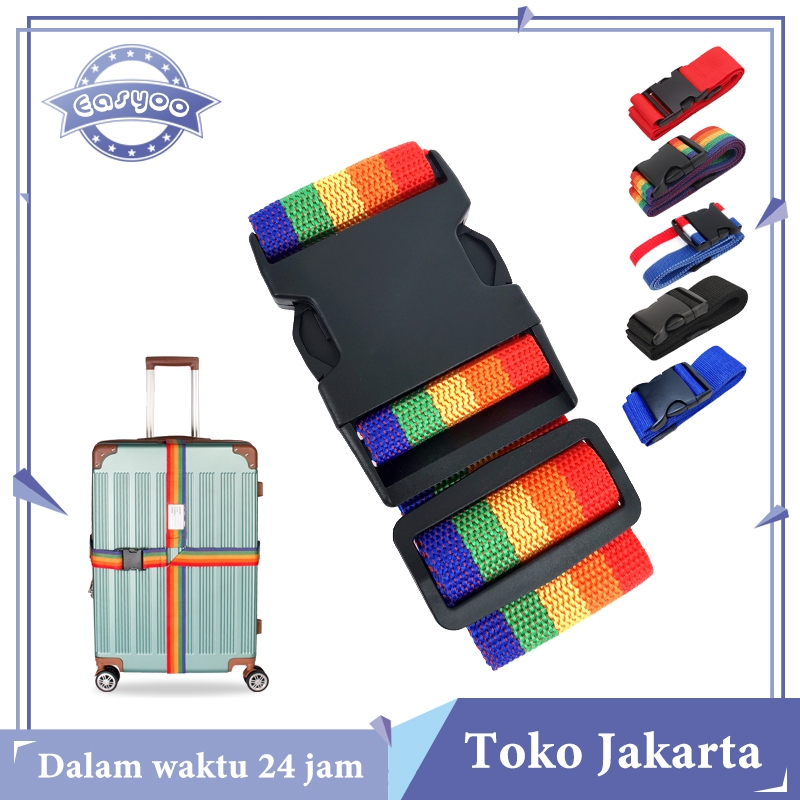 Jual Tali Pengikat Koper Luggage Belt Strap Tali Koper Silang Ganda ...