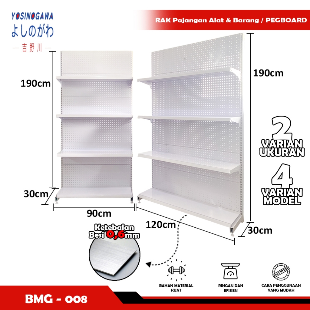Jual Rak Besi Shelving/Rak Pajangan Barang Serbaguna Penyimpanan Barang ...