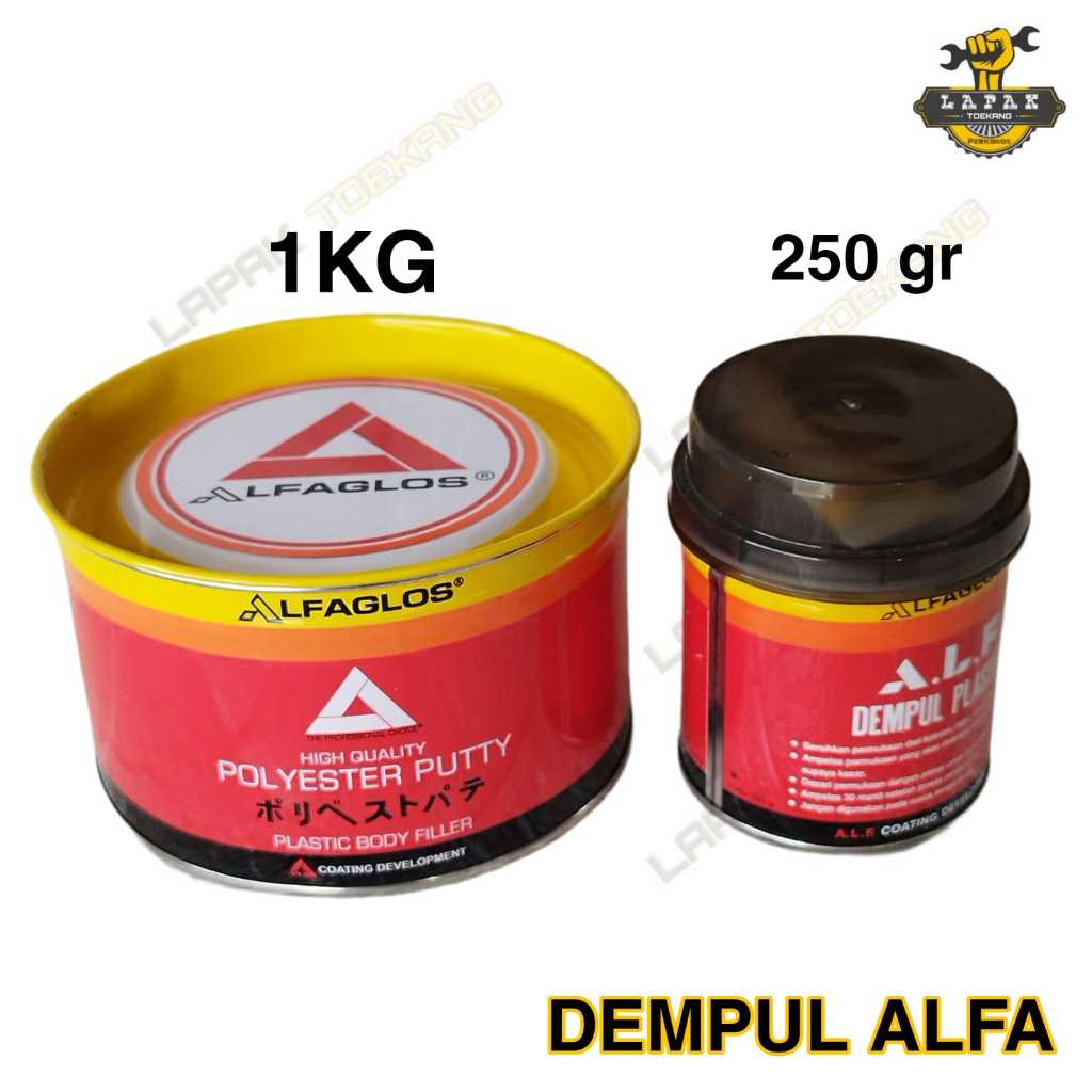 Jual Dempul Alfa 250g 1Kg Dempul Alfaglos 1kg | Shopee Indonesia