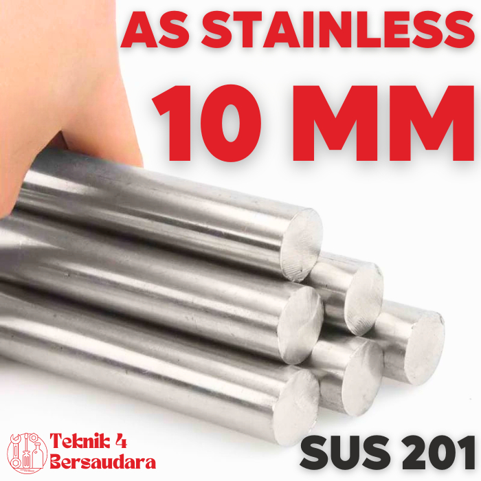 Jual AS STAINLESS STEEL SUS 201 10MMX100CM | Shopee Indonesia