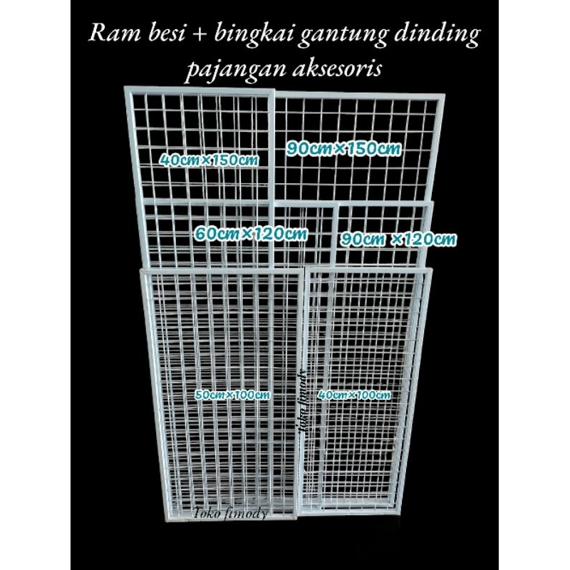 Jual Ram Besi + Bingkai Gantung Dinding Pajangan Aksesoris / Jaring ...