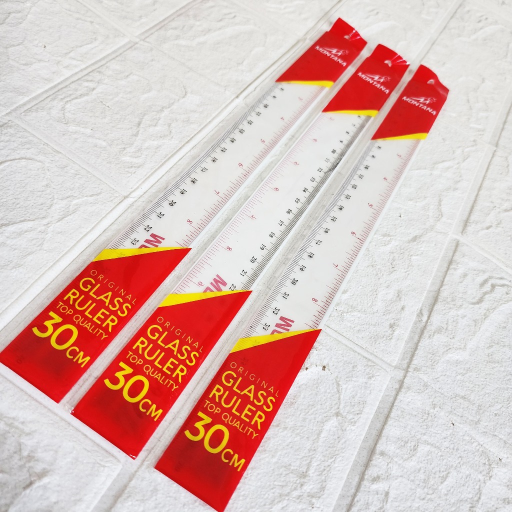 Jual PENGGARIS PLASTIK MONTANA 30 CM / RUREL TEBAL / MISTAR PLASTIK ...