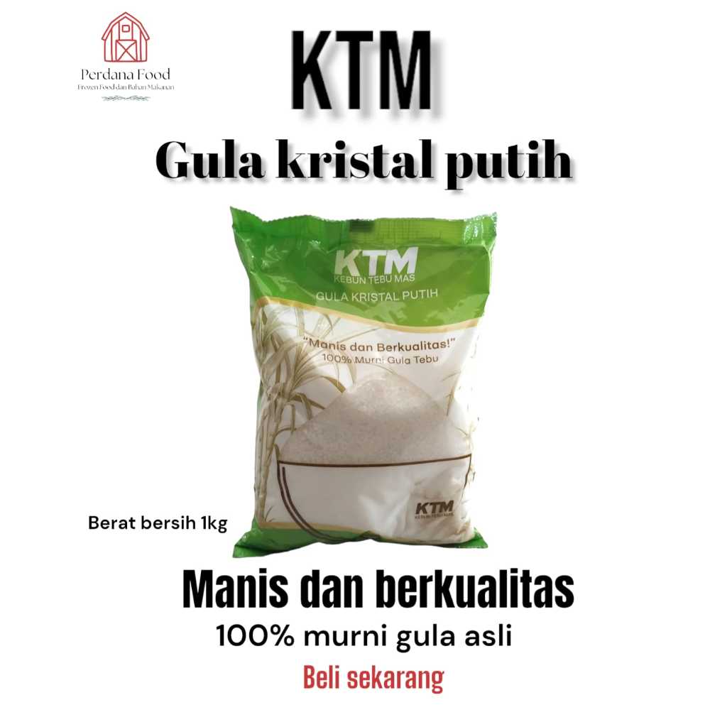 Jual GULA KTM 1KG GULA PASIR KEMASAN PREMIUM | Shopee Indonesia
