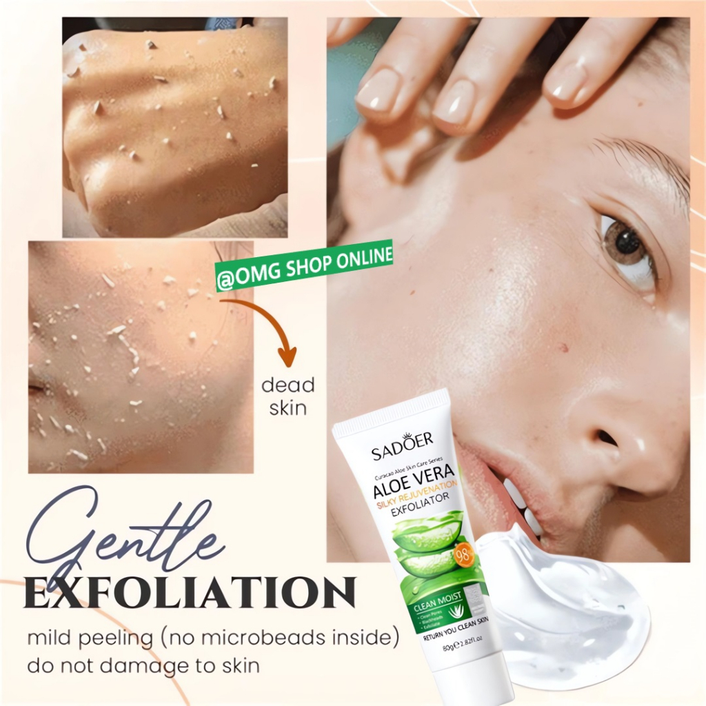 Jual Sadoer moisture facerepair Aloe Vera Peeling Gel/EXFOLIATING GEL Membersihkan Kulit Tubuh ...