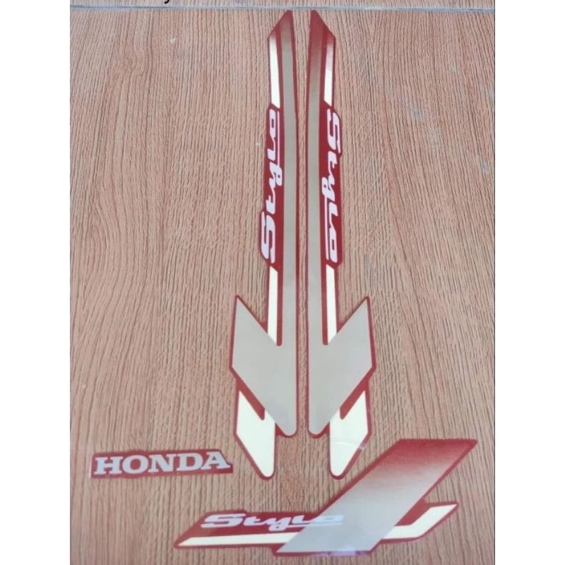 Jual striping sticker lis body honda stylo 160 cbs 2024 merah | Shopee ...