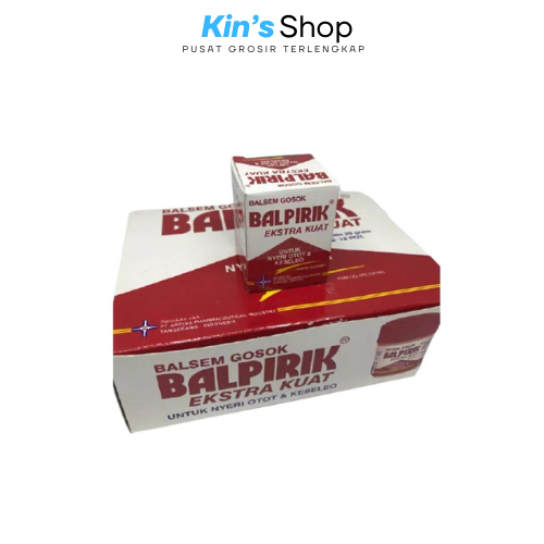 Jual Balsem Gosok Balpirik Ekstra Kuat merah 20 gr 1 box [12 pcs / Box ...