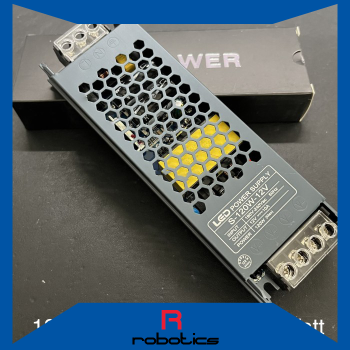 Jual Power Supply 12 Volt 10 Ampere LED Slim Black Series | Adaptor ...