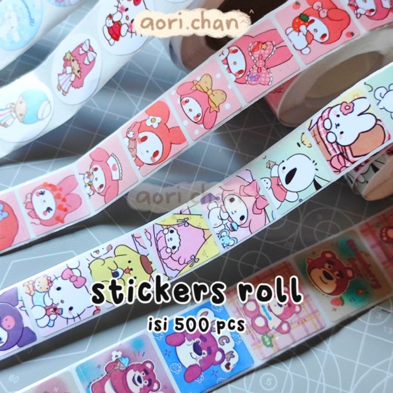 Jual [aori.chan] Stiker Roll isi 500 pcs - Sanrio Shinchan | Shopee ...