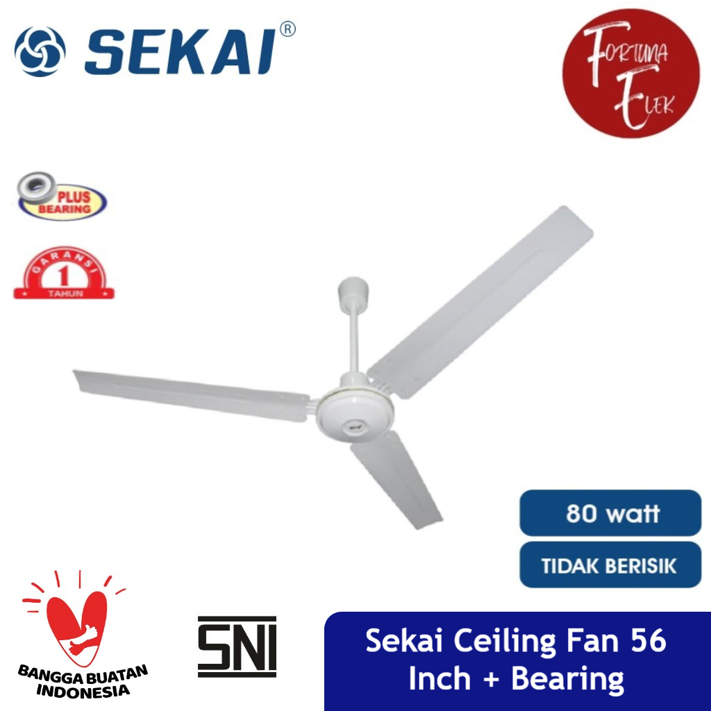 Jual SEKAI Ceiling Fan HCF 5683 Kipas Angin Plafon Langit 56 Inch ...