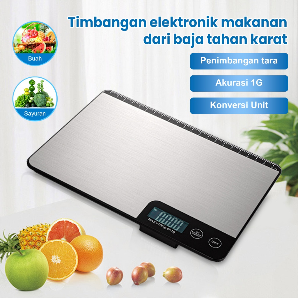 Jual Baru timbangan digital/dengan penggaris stainless steel tahan ...