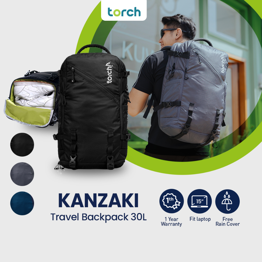 Jual TORCH Kanzaki Tas Ransel Travelling Punggung Kerja Laptop Pria ...