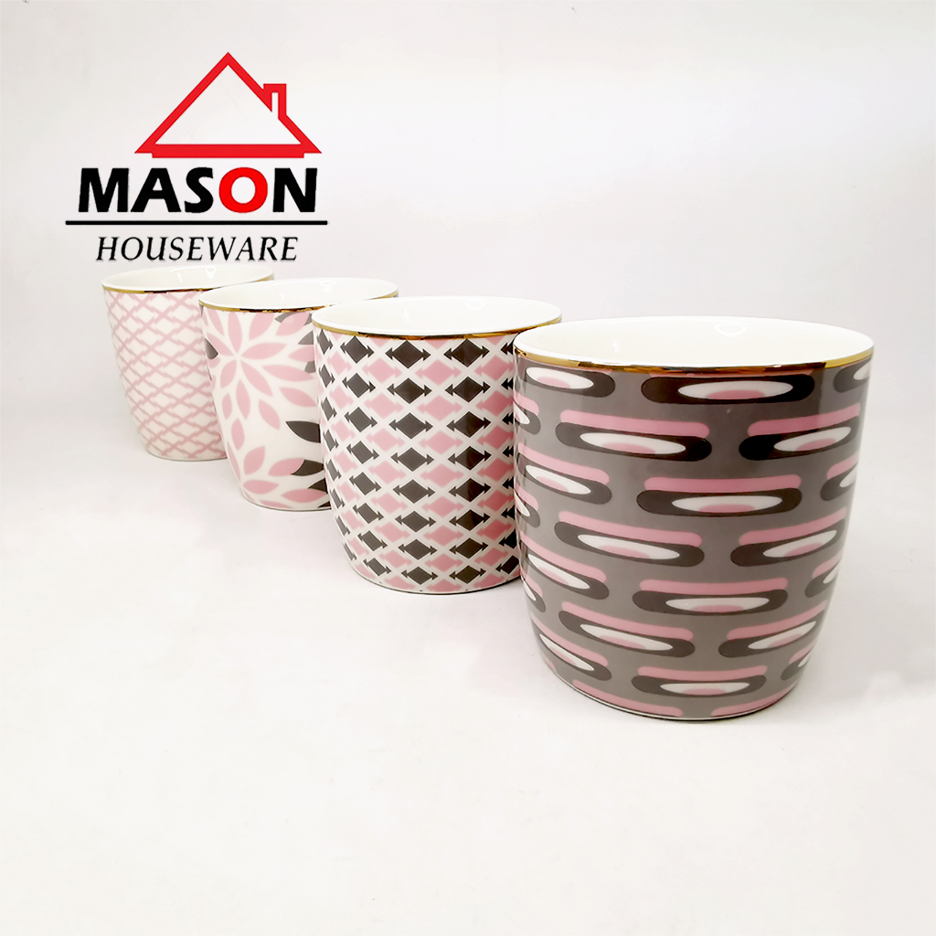Jual Mug Keramik / Mug Kopi / Mug Teh Motif Random Patterns MASON ...