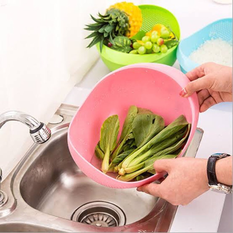 Jual [AO] WADAH CUCI BERAS / BASKOM CUCI BERAS SAYUR BUAH ALAT CUCI ...