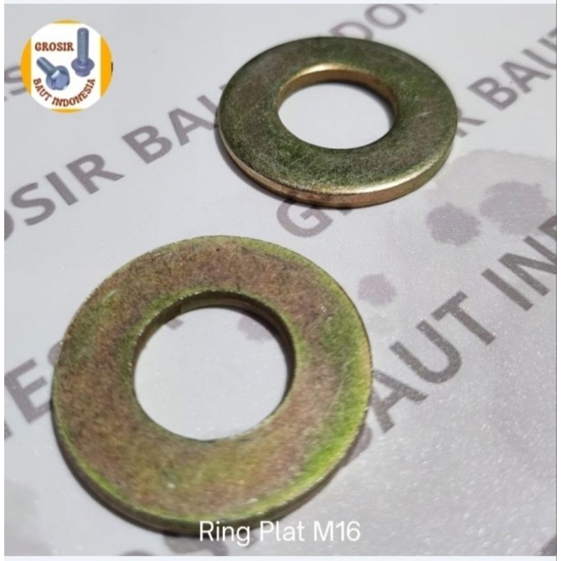 Jual Ring plat M16 / washer plat M 16 ( paket isi 20pcs) | Shopee Indonesia