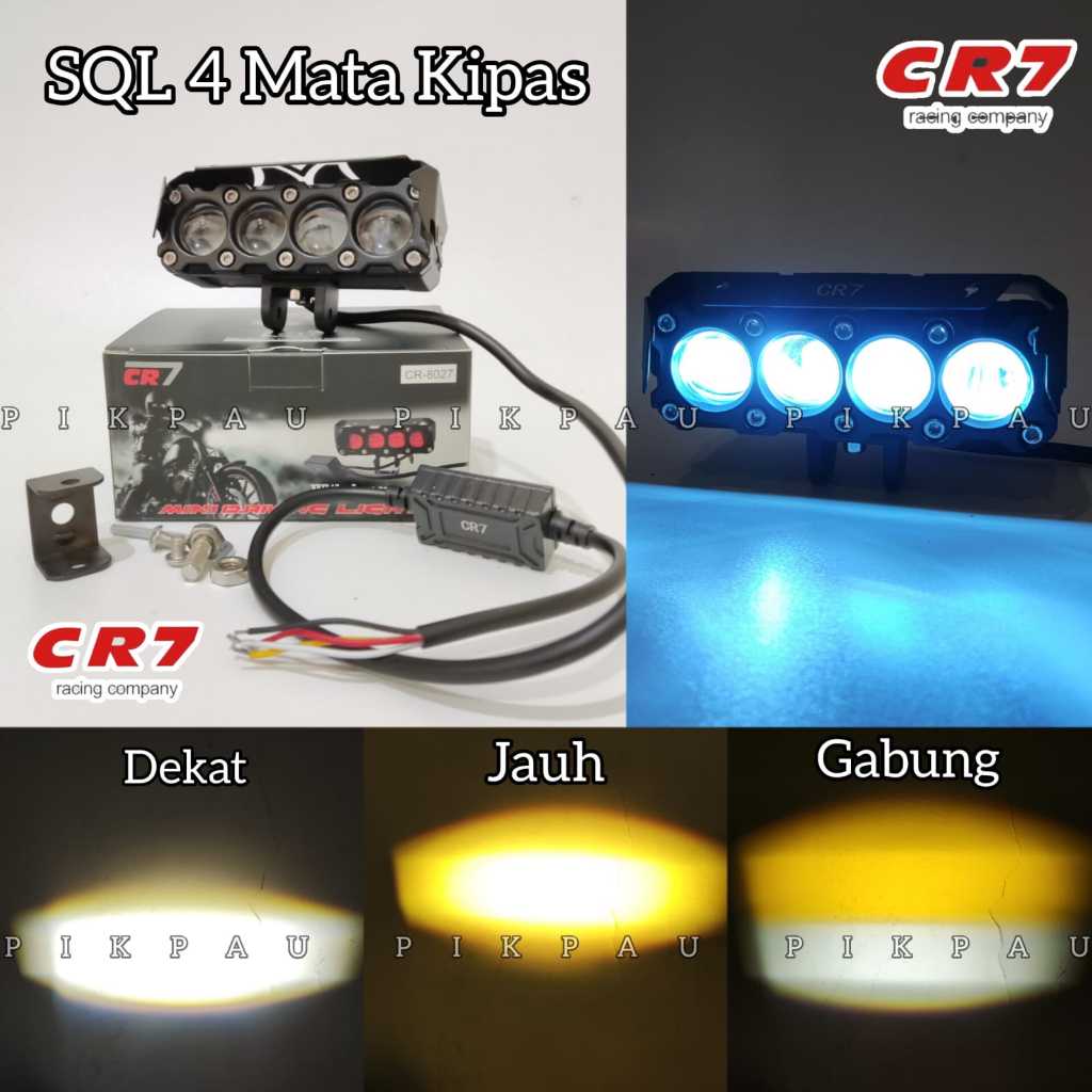 Jual Lampu Tembak LED 4 Mata Transformer Original 3 Kipas Pendingin ...