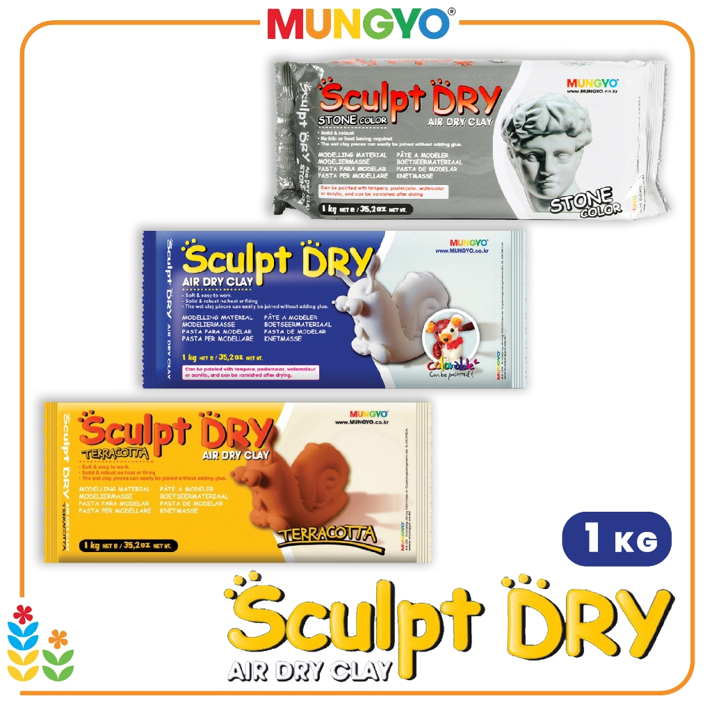 Jual Mungyo Sculpt Dry Air Clay Modeling Material Tanah Liat | Shopee ...