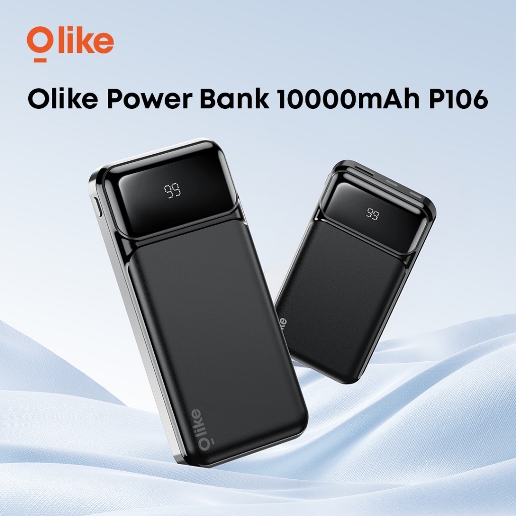 Jual OLIKE Powerbank P106 10000mAh 5V 2.4A with LED Display Port USB ...