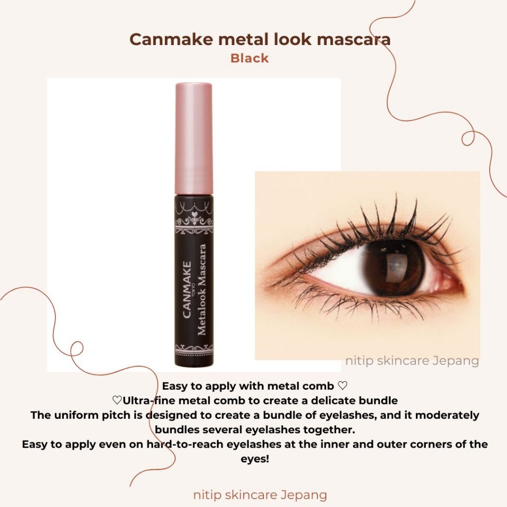Jual PO Jepang -- canmake metal look mascara original mascara canmake jepang, quick lash curler ...