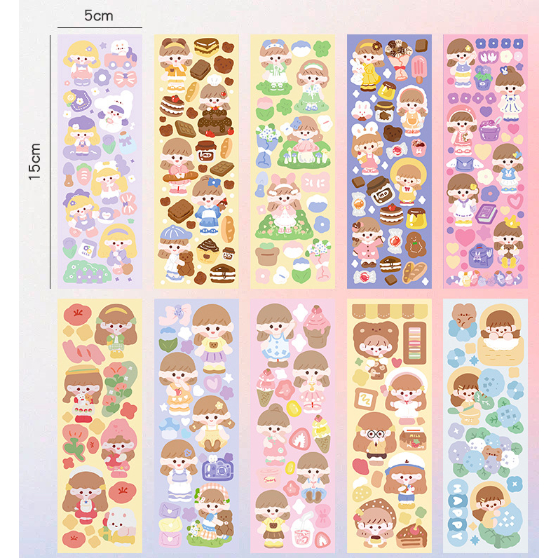Jual 10 Pcs Stiker Cartoon DIY Sticker Pack Deco Karakter Capybara Lucu ...