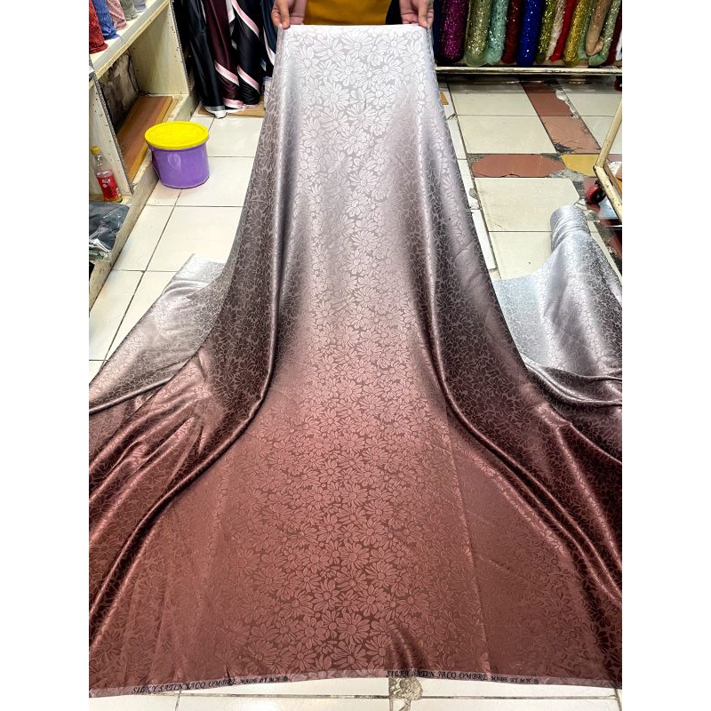 Jual (COD) Bahan JAQUAR Gradasi Motif/Jaguar Motif Gradasi Warna ...