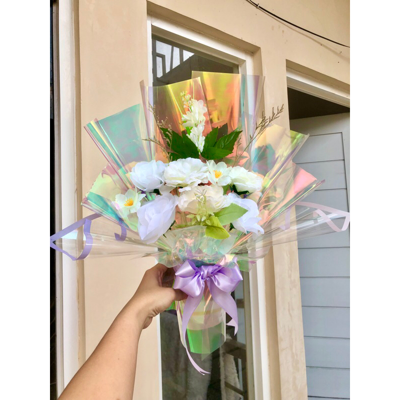 Jual BUKET BUNGA / FLOWER BOUQUET / BUCKET BUNGA WISUDA FULL HOLOGRAM ...