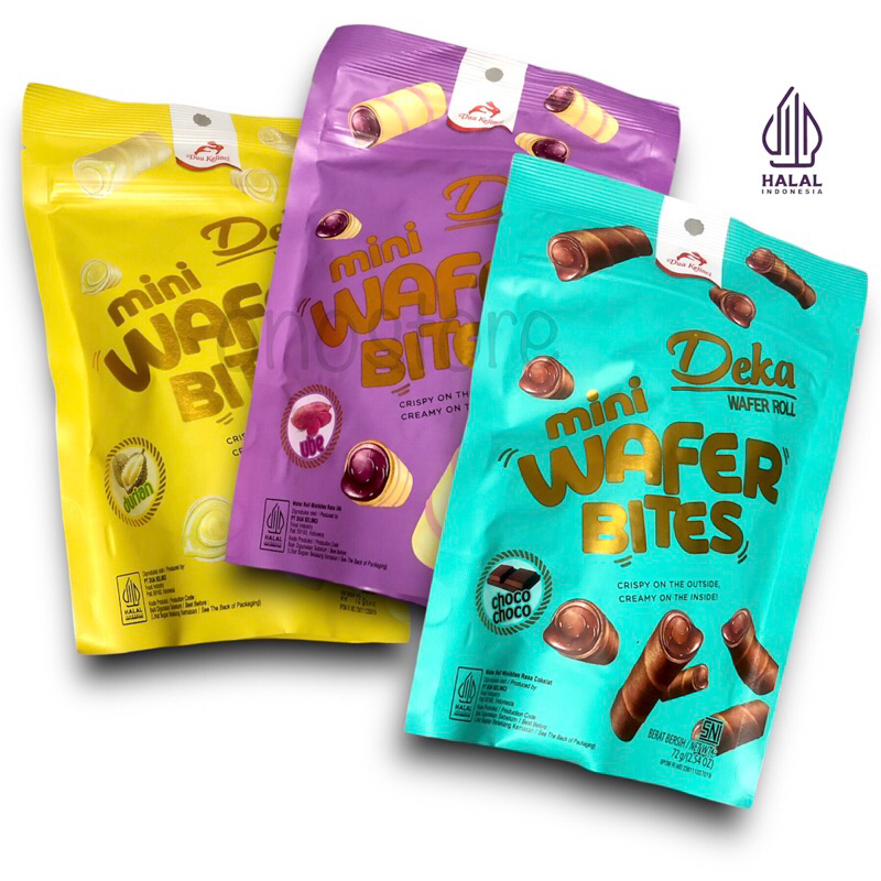 Jual Deka Wafer Mini Bites 72 gram Choco Ube Durian | Shopee Indonesia