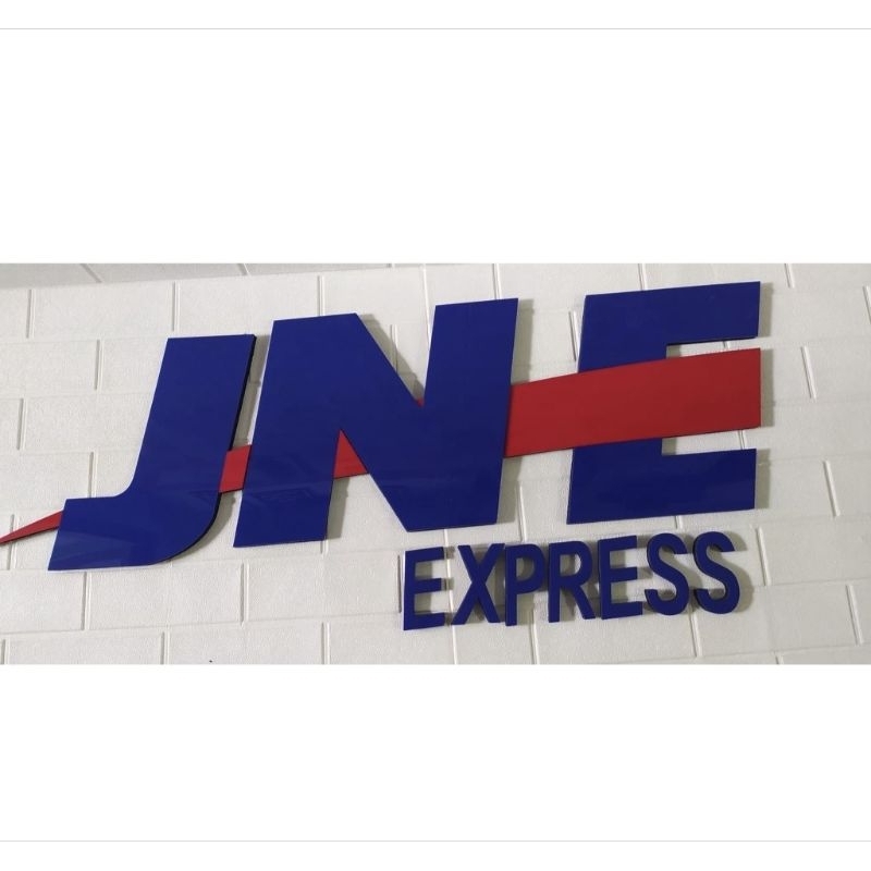 Jual Logo Timbul Akrilik JNE EXPRESS/Logo Timbul Dinding Akrilik JNE ...