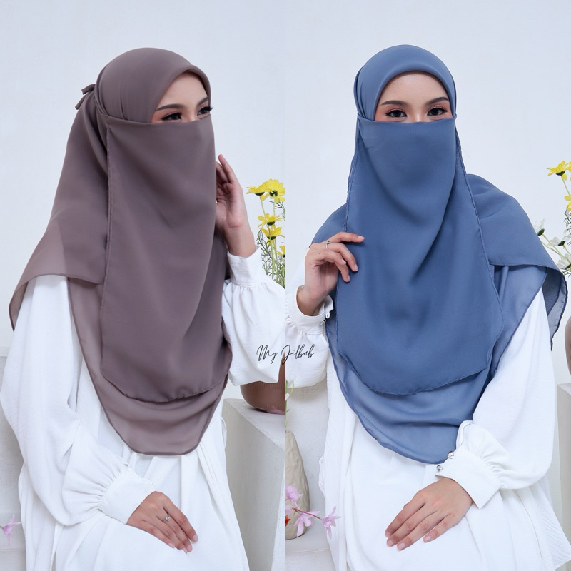 Jual Naura cadar tali 2 layer by Myjilbab | Shopee Indonesia