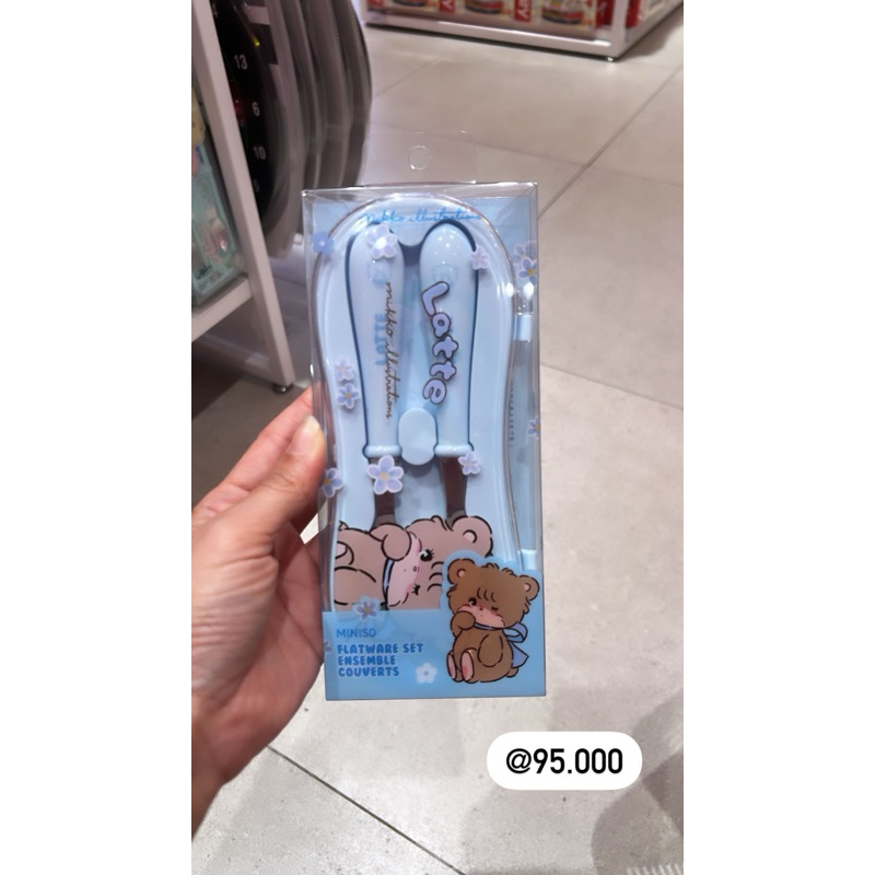 Jual Flatware set Miniso x Sanrio kuromi My Melody Hello kitty ...