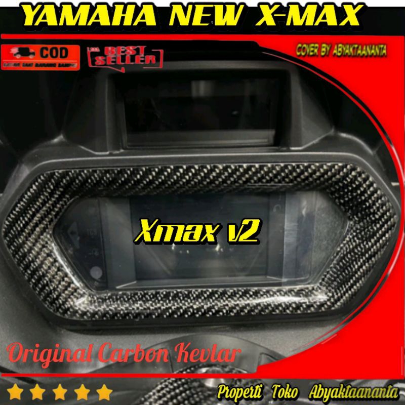 Jual List Speedometer Xmax New V2 Carbon Kevlar parts original Yamaha ...