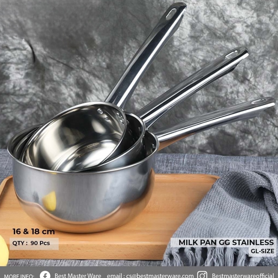 Jual gB SM Panci Susu Stainless Saucepan stainless Minimalis 16 cm 18 ...