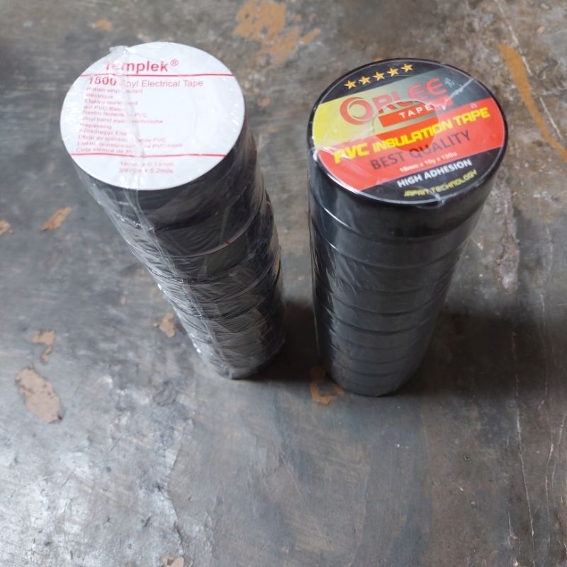 Jual New Produk !!! Solasi Listrik Templek / Orlee pvc 1slop ( isi 10 ...