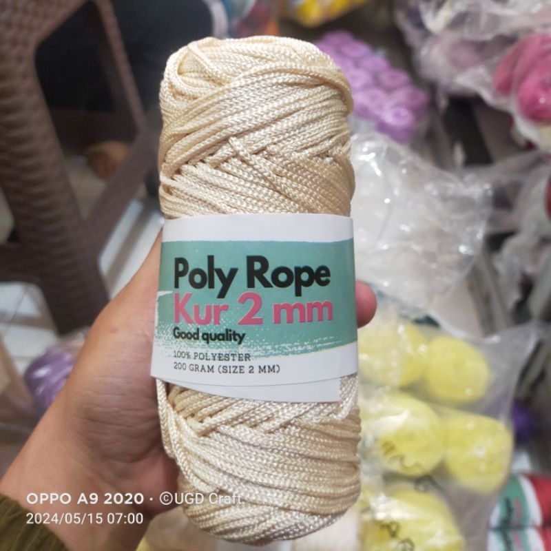 Jual Benang Rajut Poly Rope 2mm (200 gram) | Shopee Indonesia