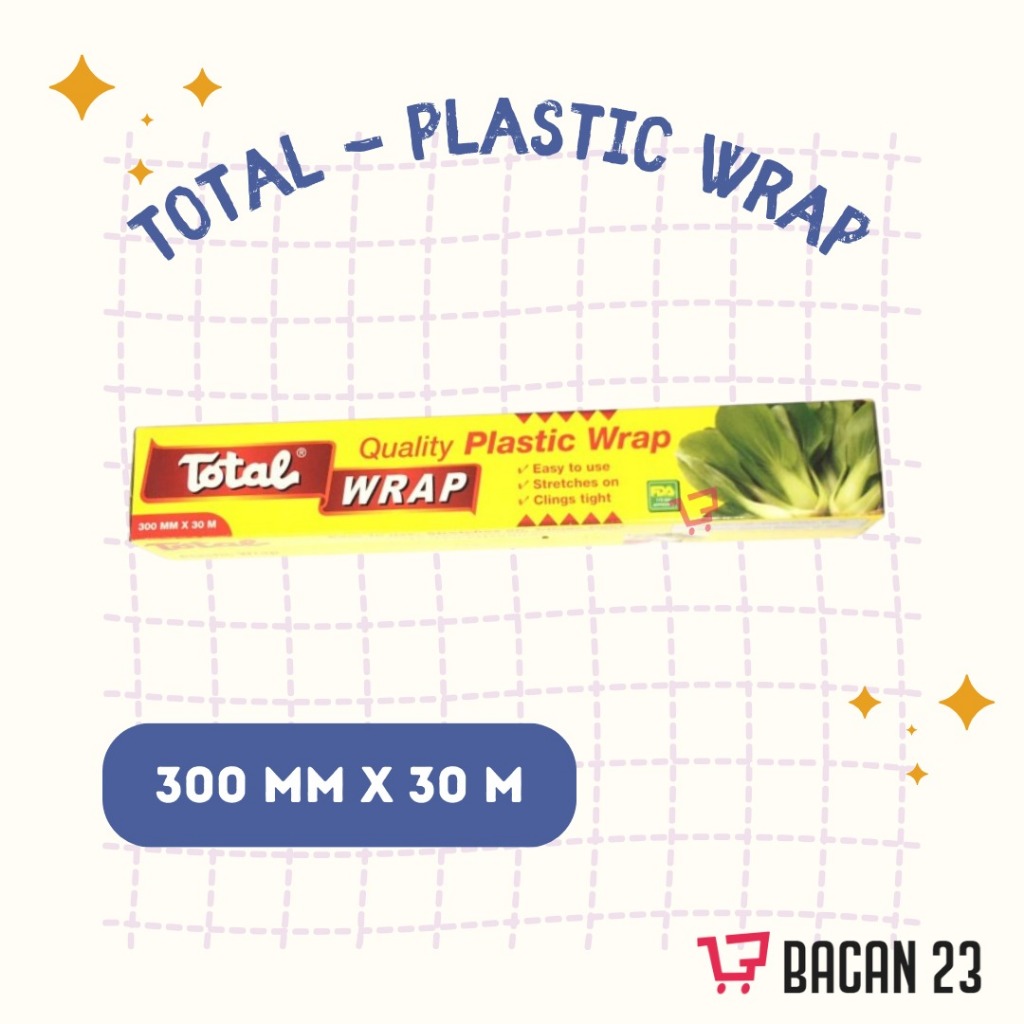 Jual Plastik Wrap Total (300 MM x 30 M) Plastic Wrap Plastik Wrapping ...