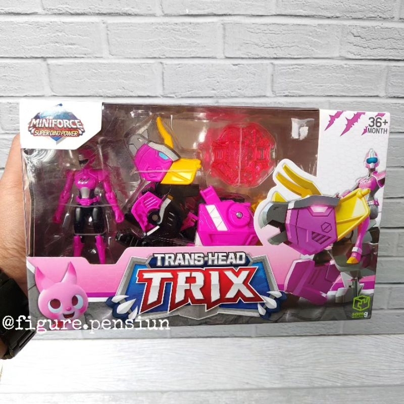 Jual MINIFORCE SUPER DINO POWER TRANS HEAD TRIX ACTION FIGURE | Shopee ...