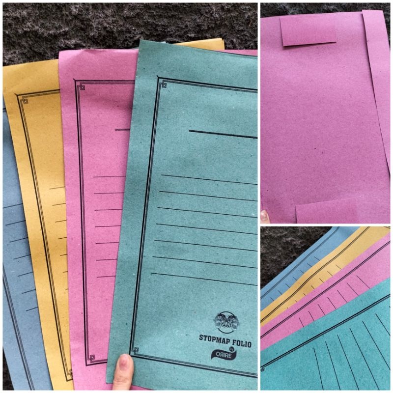 Jual (1PACK=50 Pcs) Stopmap Kertas Folio / Map Kertas (ISI 50 MAP ...